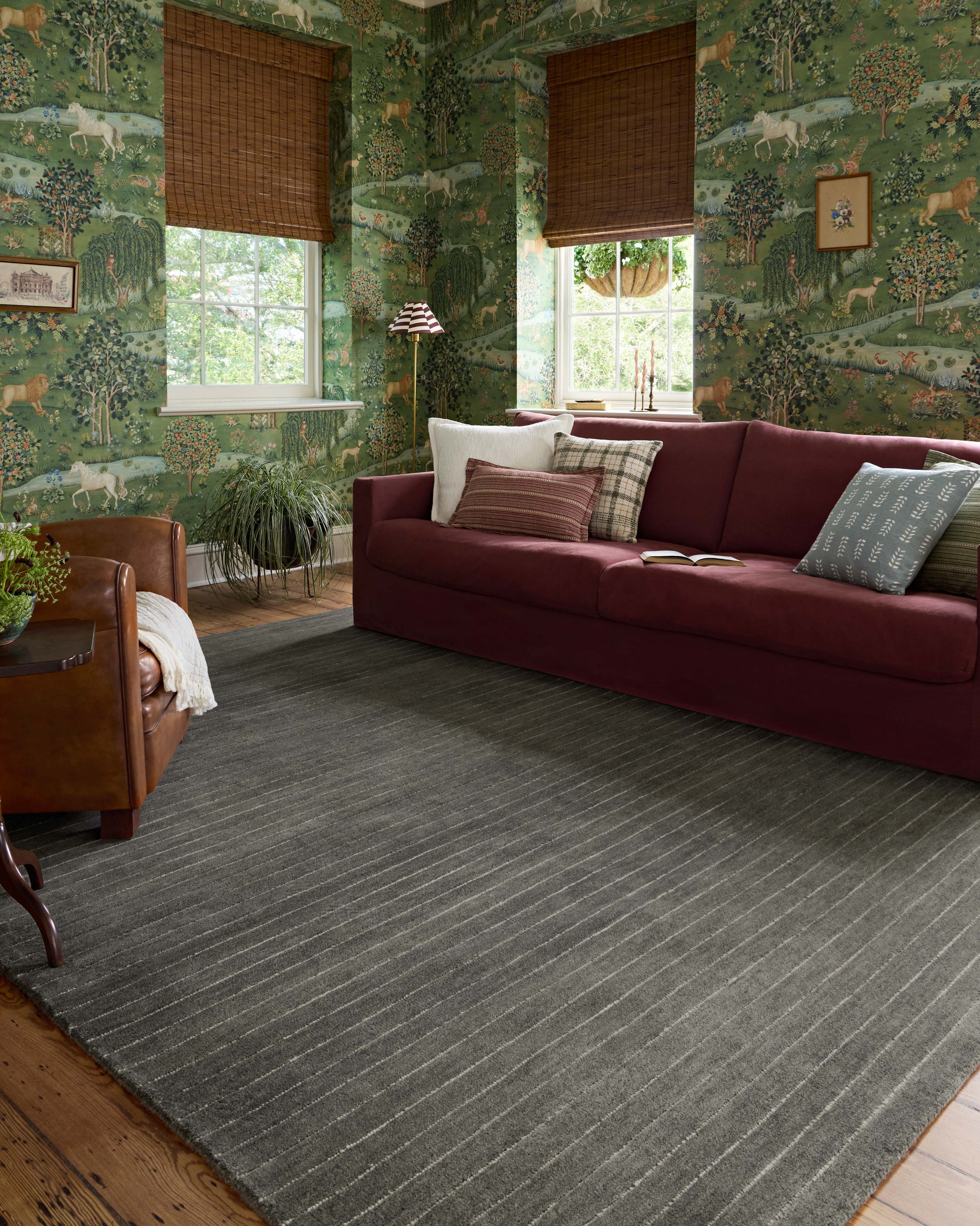 Chris Loves Julia x Loloi Henry Charcoal / Ivory Rug – Rug and Weave